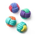 Puppy Dog Rope Knot Ball Toy - 2 Pak Blue Purple - Walmart.com