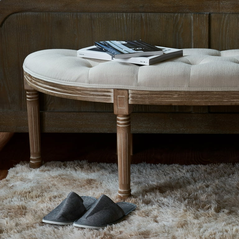 Half moon upholstered bench store