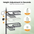 Corner Bathroom Shower Caddy: 4-tier Rustproof Shampoo Organizer Shelf ...