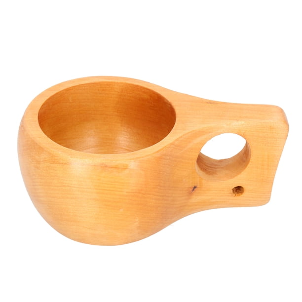 Innovative Wooden Cup Coffee Tea Drink Mug with Handle Drinkware for ...