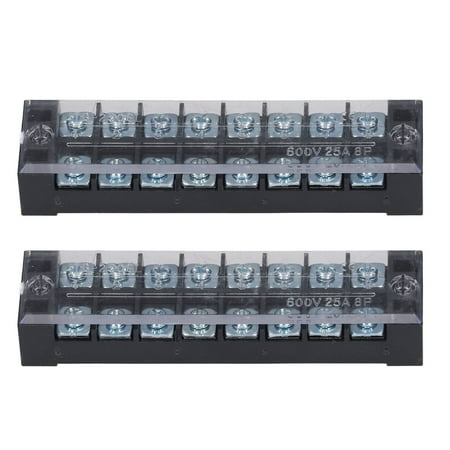 Screw Terminal Strip,Terminal Strip Dual Rows Wire Barrier Block Dual ...