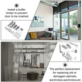 unbranded Sliding Door Pulley Trolley Kit Track U-type Strollers Wagon ...