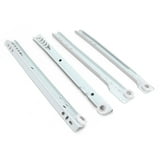 1 Pair 10inch Drawer Slide Kit Bottom Mount Drawer Slide Steel Thicken ...