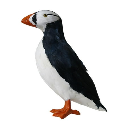 Artificial Feathered Puffin Statue, Puffin Figurines Sculpture Crafts ...