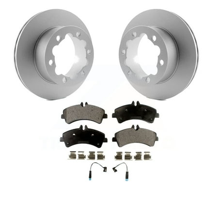 Rear Coated Disc Brake Rotors And Semi-Metallic Pads Kit For Sprinter ...
