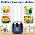 ForYourParty.com Portable Smoothie Blender, Mini Juicer Cup, 400ML, 6 ...