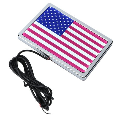 Motorcycle American Flag Led American Flag DC12V 4x6in LED Flag Light ...