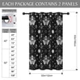 Butterfly and Sun Gothic Pattern Blackout Curtains,Triple Weaved Fabric ...