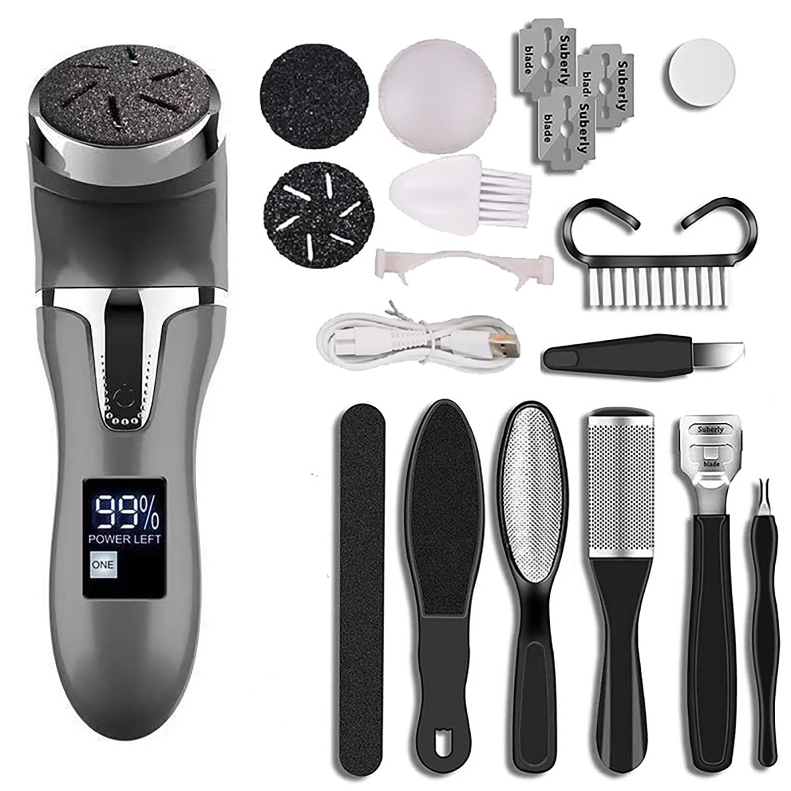 FAMKIT Electric Callus Remover for Feet, Rechargeable Foot Callus ...