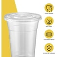 [100 Sets - 20oz] Clear Plastic Cups with Lids and Straws, Disposable ...