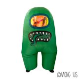 Among Us Impostor Inflatable Halloween Costume for Adults, Green, Adult ...