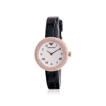 Emporio Armani AR11356 30 mm Rose Gold-Tone Leather Watch for Womens ...