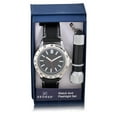 George Adult Male Analog Watch Set with Flash Light in Silver and Black ...