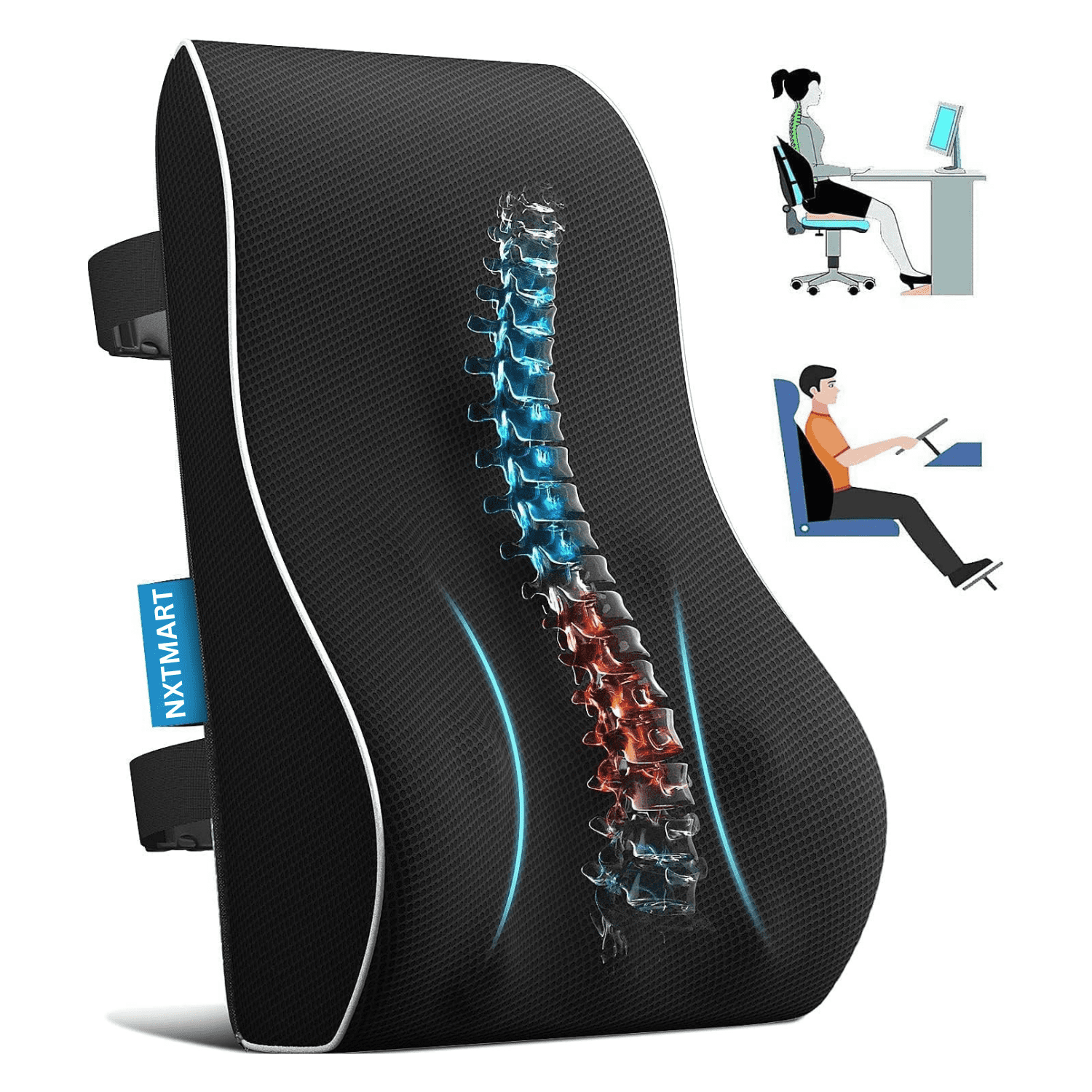 Click here for Nxtmart Ergonomic Lumbar Support Pillow For Office... prices