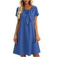 Karymi Easter Dresses for Women 2026 Fake Cotton Linen Midi Dress ...