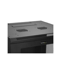 StarTech.com 4-Post 12U Wall Mount Network Cabinet with 1U Shelf, 19 ...