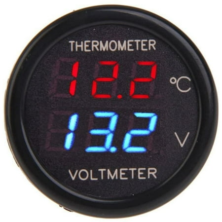 WINOMO Motorbike Voltmeter Car Cigarette Lighter Plug Voltmeter with ...