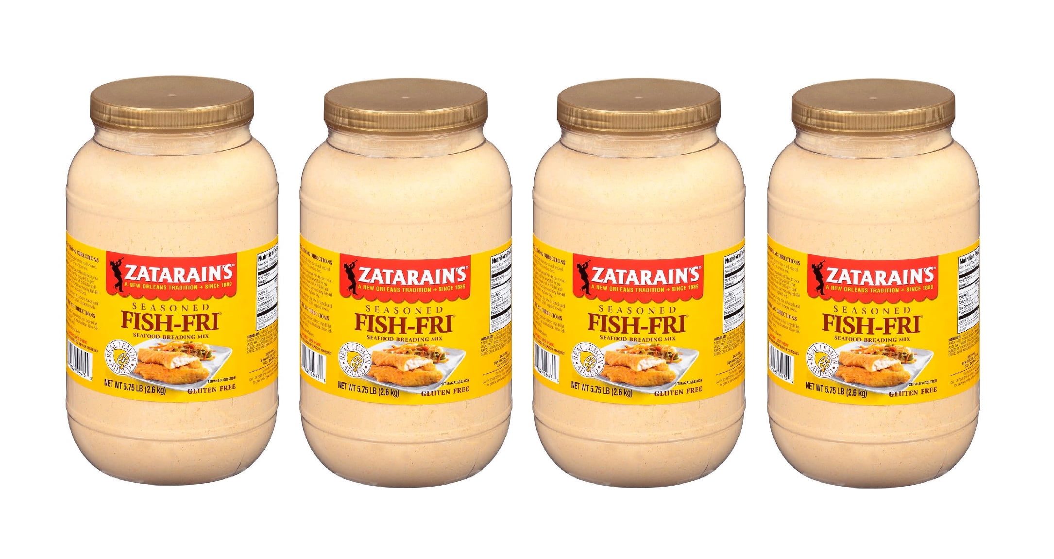 Zatarain's Seasoned Fish-Fri, 5.75 lbs Item 21596 4PK - Walmart.com