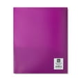 Yuseik Clearanceplastic Folder Purple, Pen+Gear 3 Prong 2 Pocket Poly ...