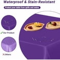 12ct Purple Plastic Disposable Rectangle Table Cover 54x108 Inch ...