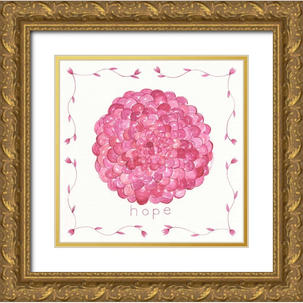 Shamp, Cindy 26x26 Gold Ornate Wood Framed with Double Matting Museum ...