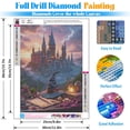 BYGFHLYW DIY 5D Diamond Painting Kits for Adults, Magical Wizard Castle ...
