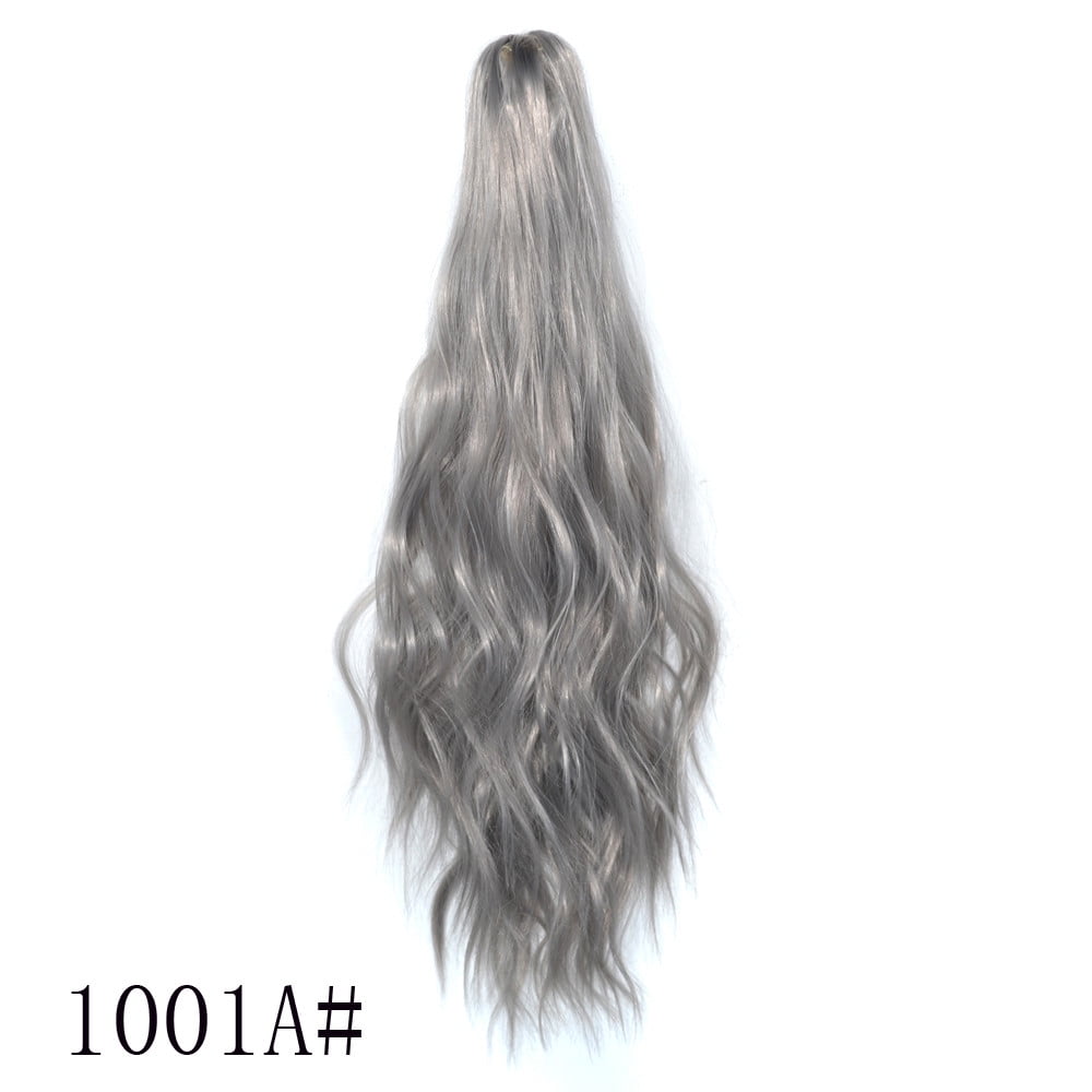 Click here for Egnmcr Wigs Human Hair Wig Clip Ponytail Mid-Lengt... prices