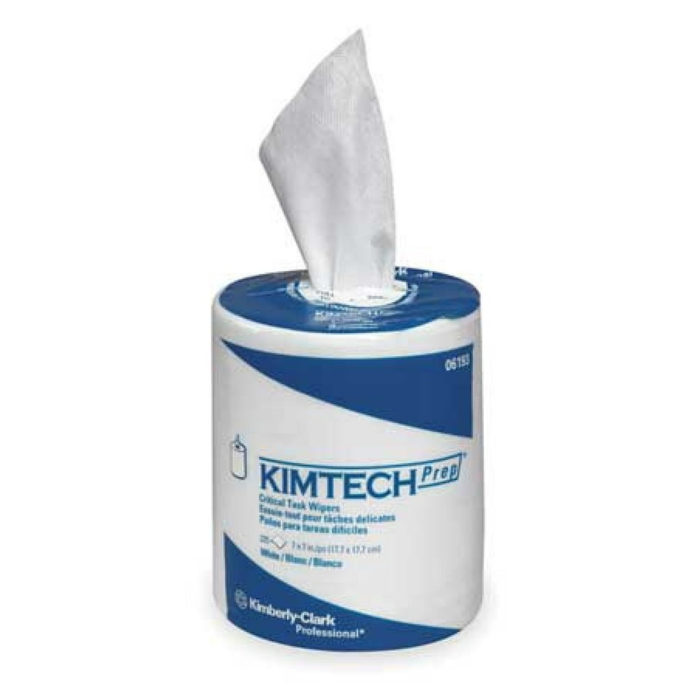 KIMTECH 06193 Dry Wipe Roll, White, Spunlace, 225 Wipes, 7 in x 7 in ...