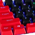 RREGER-GTSP Red and Black Keycaps 60% Percent PBT Key Cap Set with 6 ...