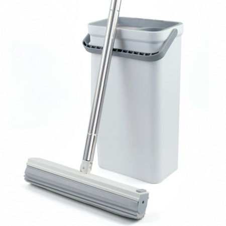 Squeeze Mop buckets Floor Cleaner Hand Wash Free Sponge Mop Self ...