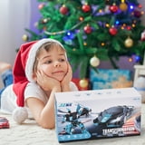 1:18 Scale Transform RC Car Robot, 2.4G Remote Control, One Button ...