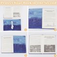 3pcs Elastic Fibre Book Covers Notebook Wraps Rectangle Cornflower Blue ...