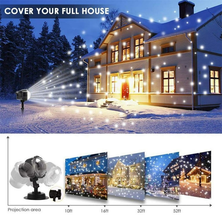 Christmas Flood Light Effects Govee RGBIC Permanent Outdoor