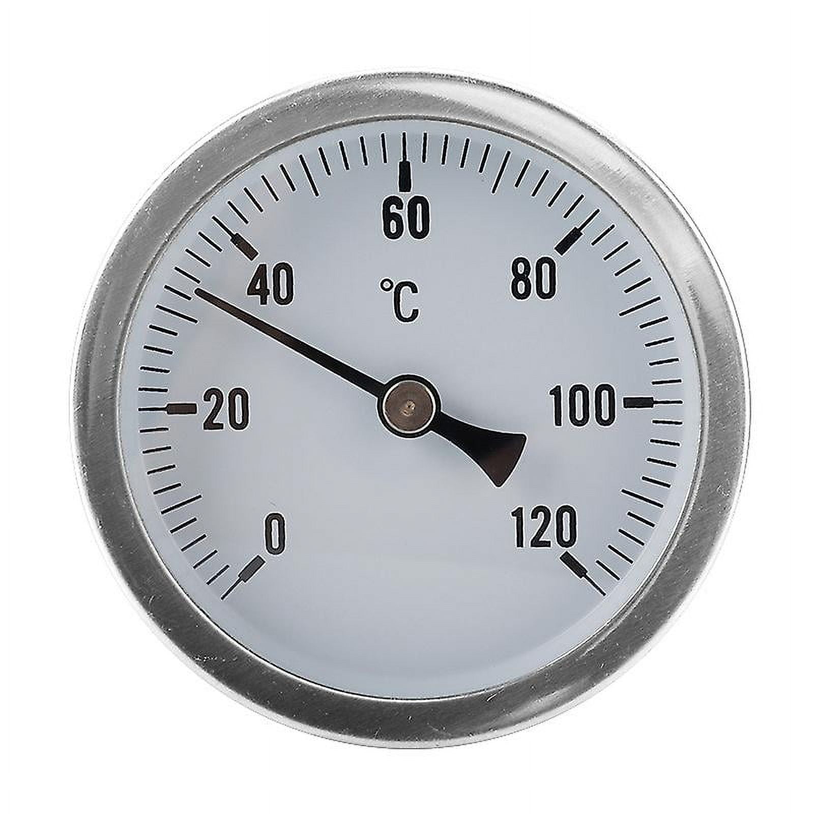 Termómetro de acero inoxidable CHAO bimetálico 0-120 63 mm Termómetro ...