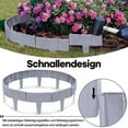 40pcs Imitation Stone Garden Fence - Grey Plastic Cobblestone Effect ...