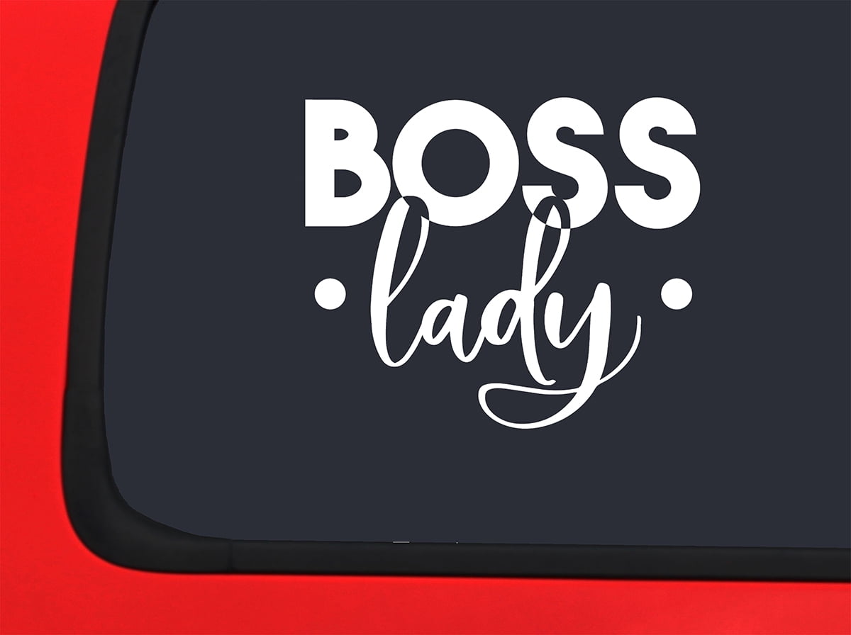 Car Sticker Boss Lady Work In Charge Leader Office Car Window Decal ...