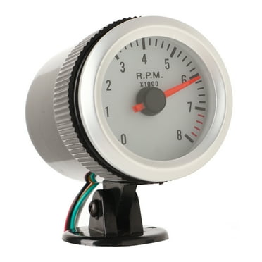 Geloo 85mm RPM Tachometer Gauge 6000Rpm Car Marine Tachometer - Walmart.com