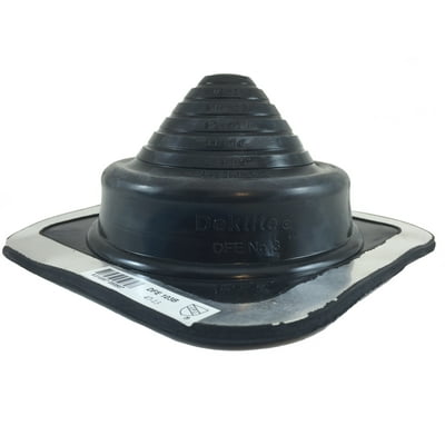 Flexible EPDM Square Base Pipe Flashing Boot - OD Pipe Sizes 14-5 in ...