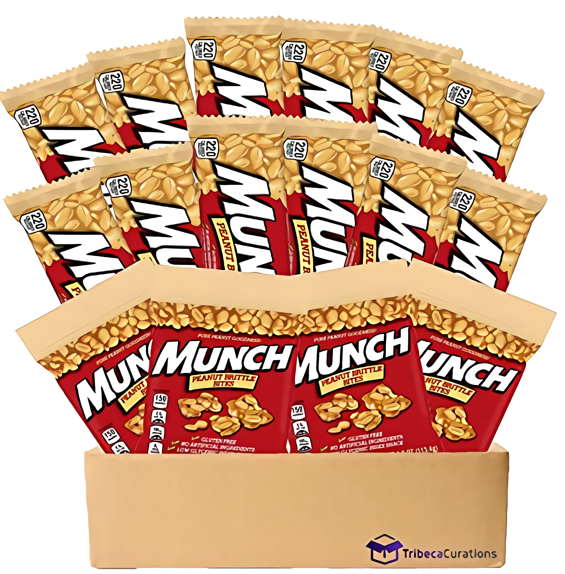 MUNCH Peanut Nut Bars With Brittle Bites Variety Pack Bundled by ...