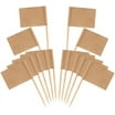 BLUE TOP 50 Pieces Cupcake Picks Blank Toothpick Flags Cake Toppers ...