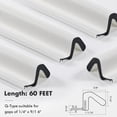 Weather Stripping 60 Feet White V-Shaped Foam Exterior Window Door Seal ...