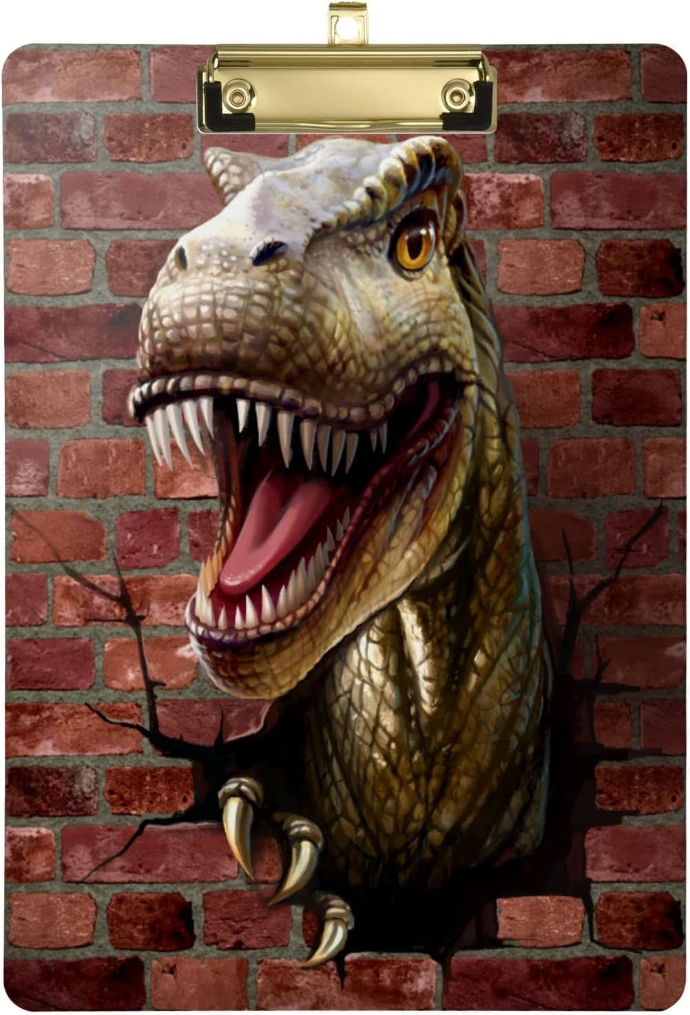 FMSHPON T rex Dinosaur Clipboard Hardboard Wood Nursing Clip Board and ...