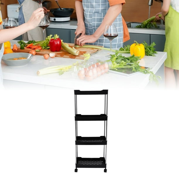 Carro Rodante De 4 Niveles Para Baño, Cocina, Sala De Estar, Diseño De ...