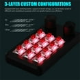 SIKAI CASE Macro Mechanical Keyboard,12-Keys Gaming Keyboard Fully Programmable Keypad Hotswap ...