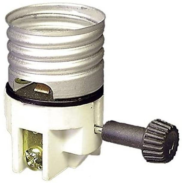 B&P Lamp® Standard Size, 3-Way Porcelain Turn-Knob Socket Interior - Walmart.com