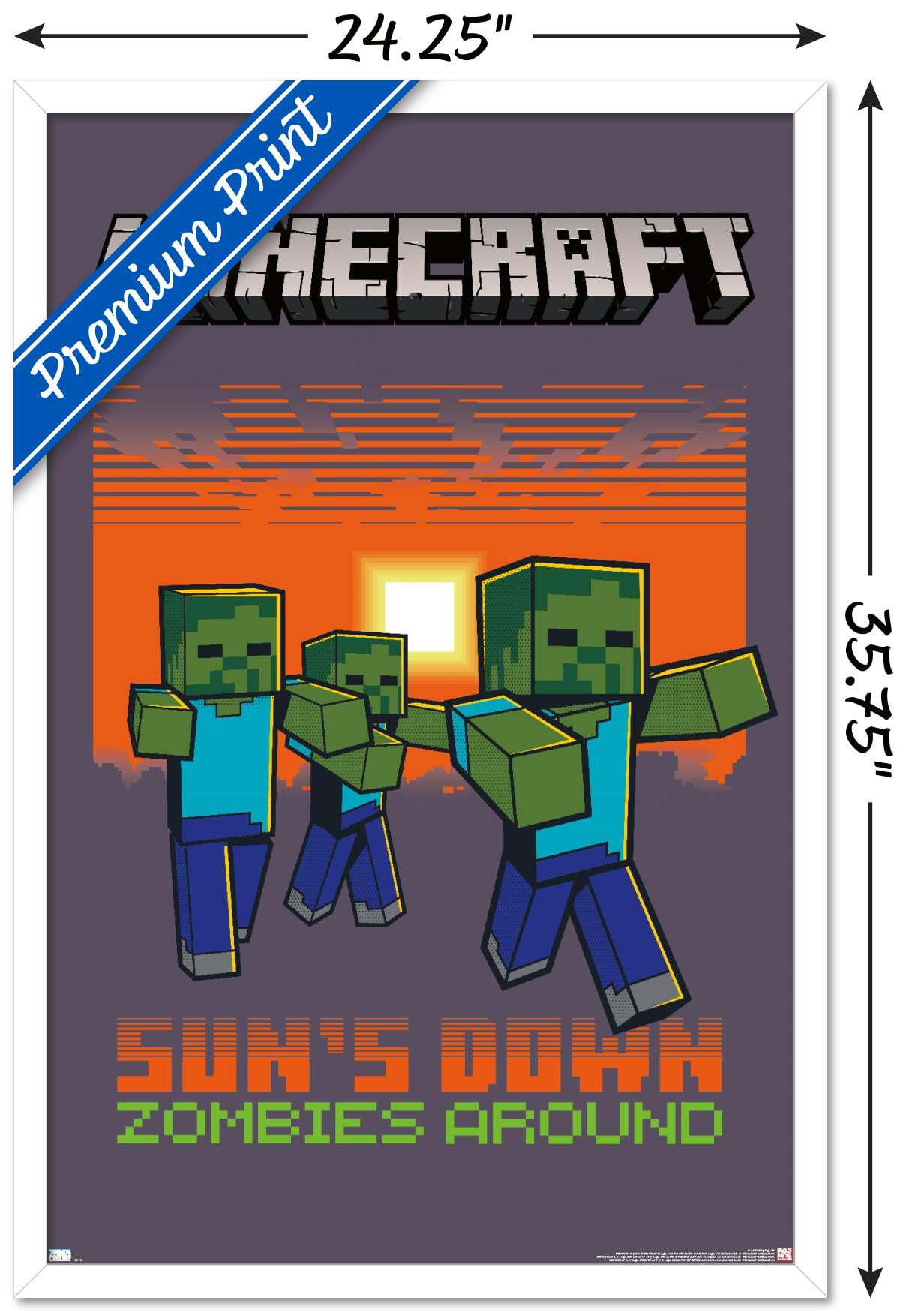 Minecraft Zombie Print