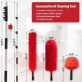 12 FT Cobweb Duster with Extension Pole, 20 FT High Ceiling Fan Cleaner ...