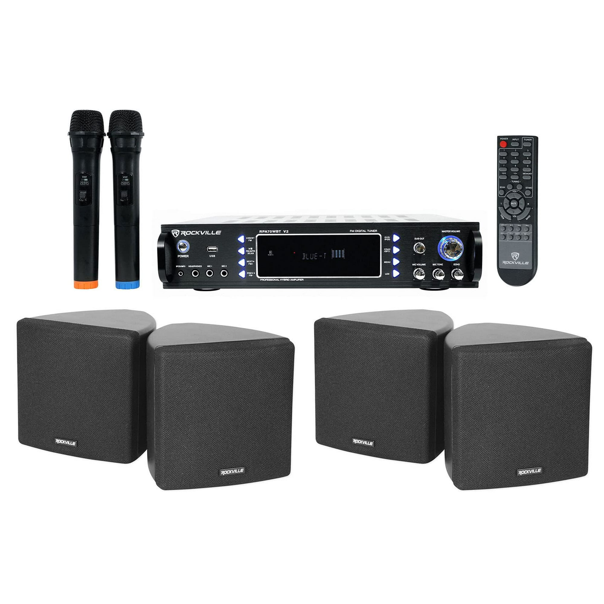 Click here for Rockville Hybrid Home Theater Karaoke Receiver+Mic... prices