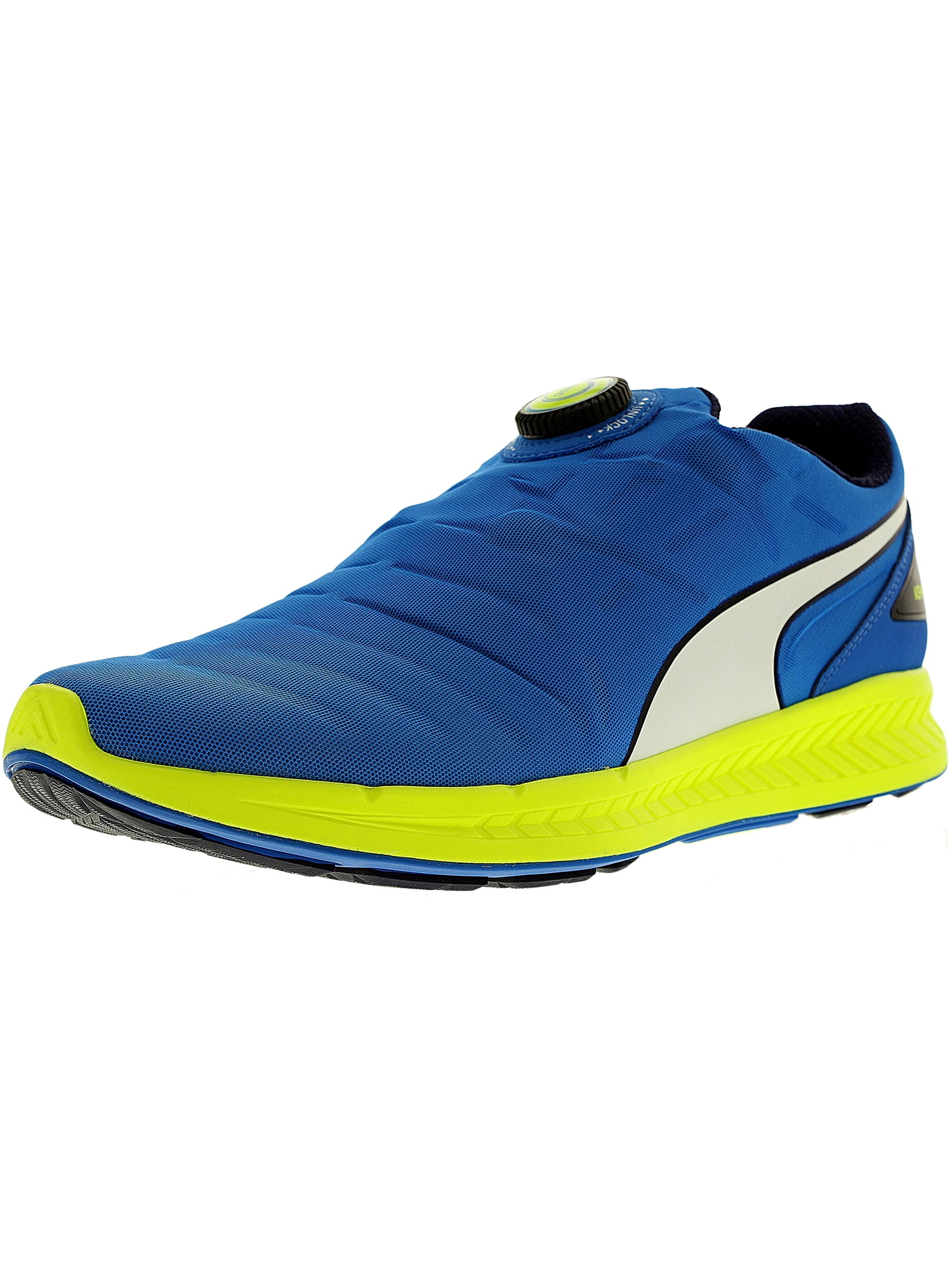 Puma Men's Ignite Disc Electric Blue/White/Safety Yellow Ankle-High ...