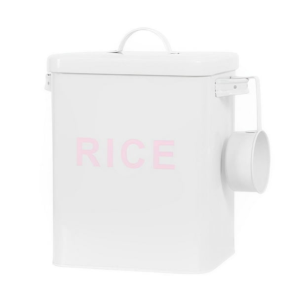Xinxinyy Metal Canister Rice Buckets Grain Powder Laundry Powder Case ...